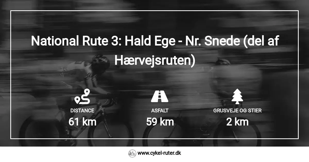 National Rute 3: Hald Ege - Nr. Snede (del af Hærvejsruten)