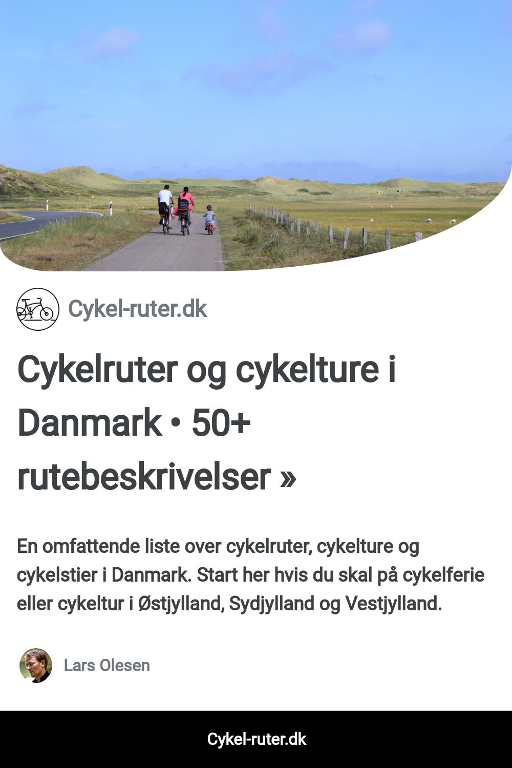 Cykelruter i Danmark • 50+ rutebeskrivelser og cykelture